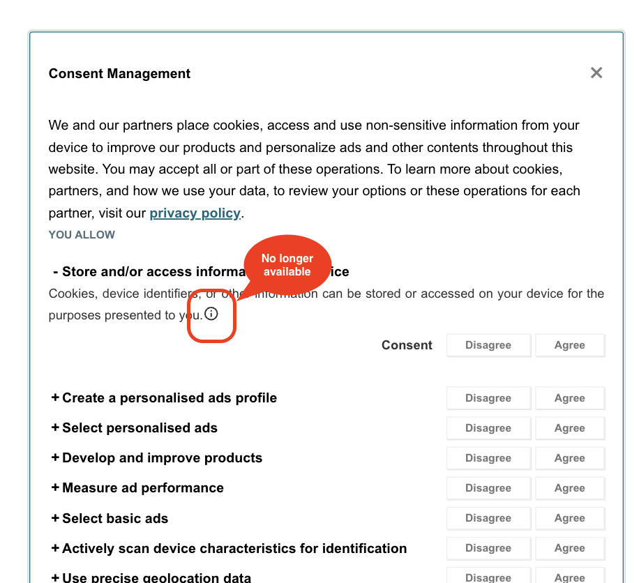TCF v2.2: What will change in your notice
