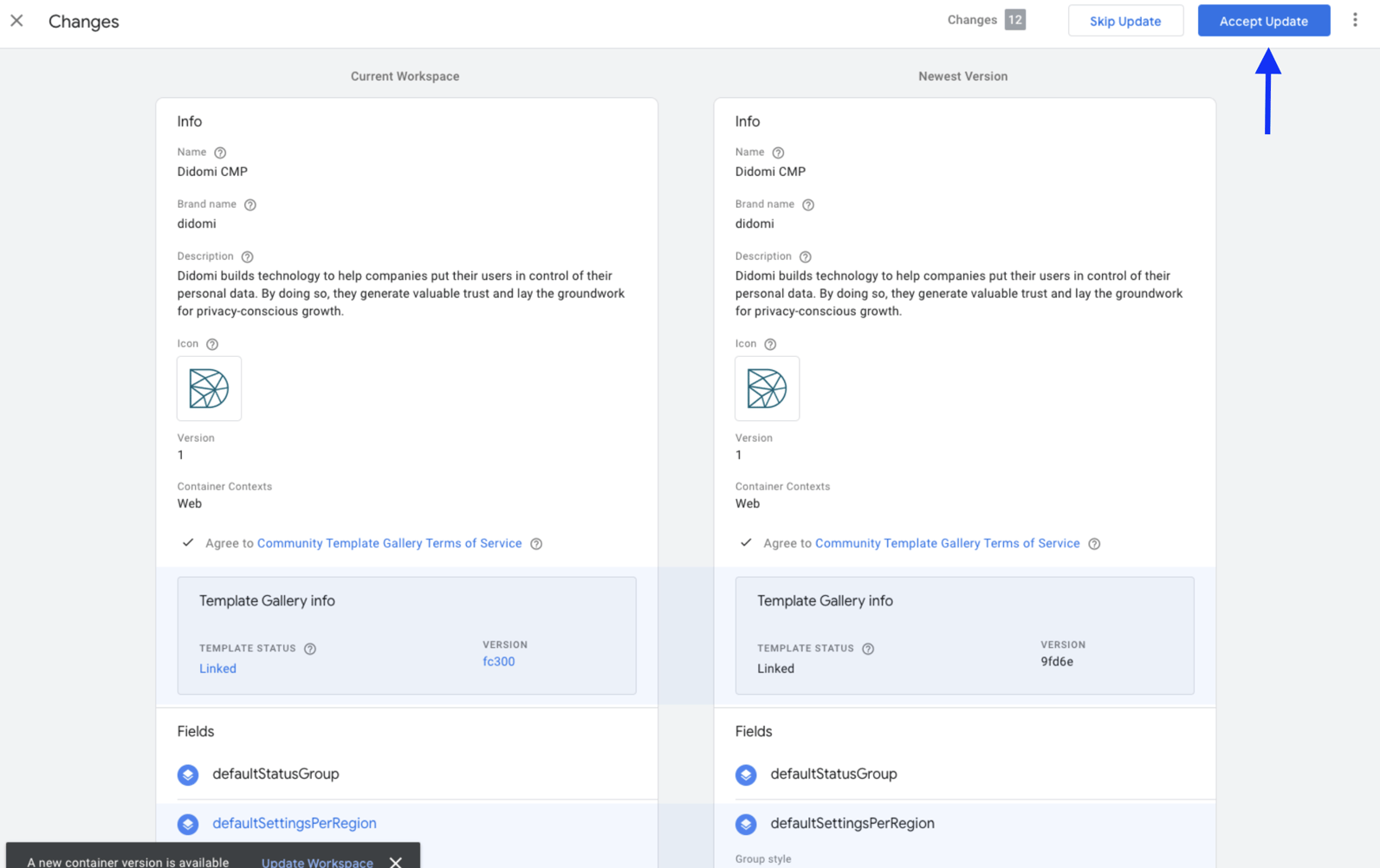 Configure Google Consent Mode with Didomi