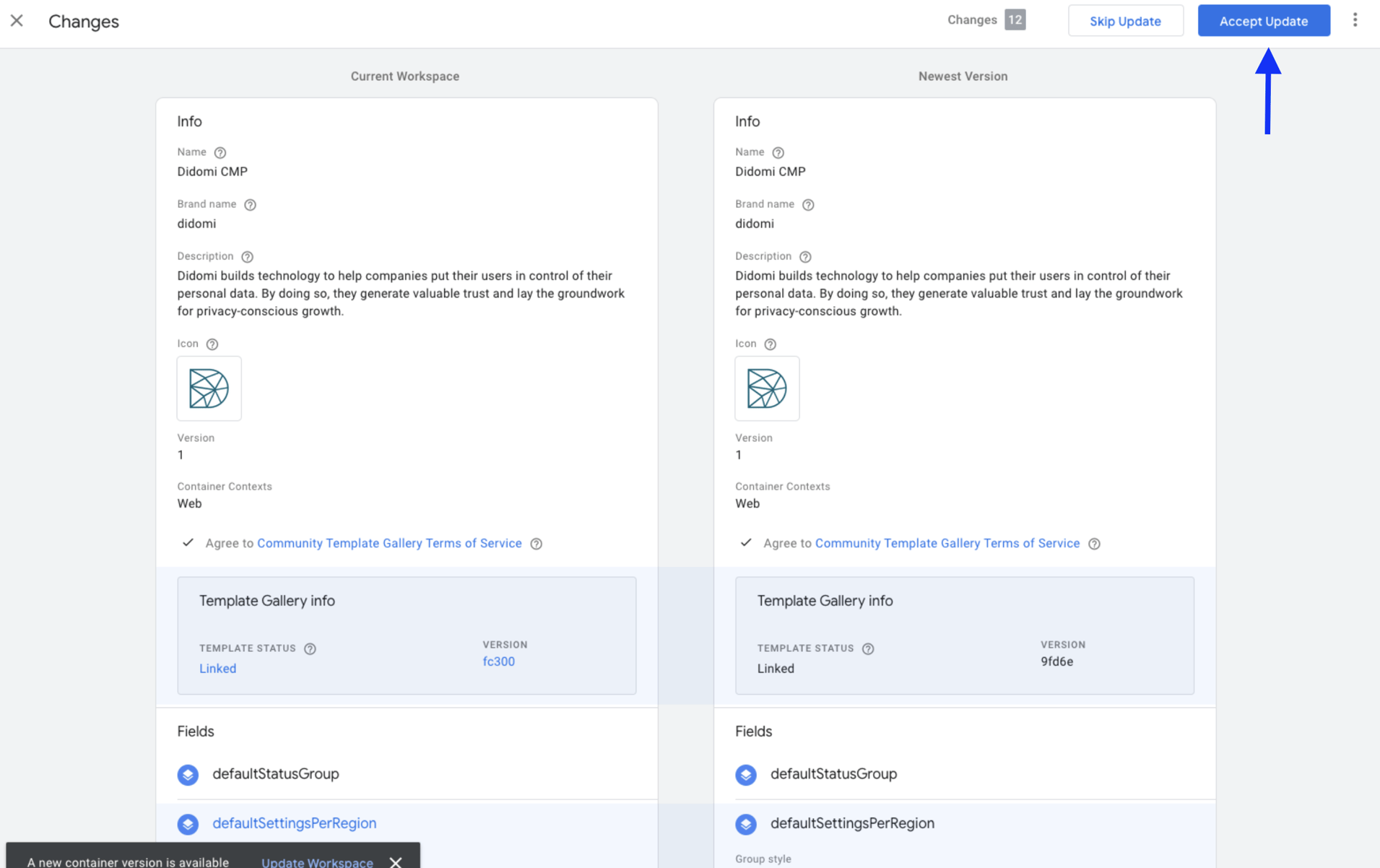 Configure Google Consent Mode with Didomi