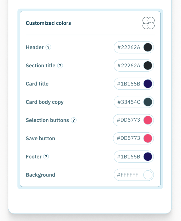 Customize a widget