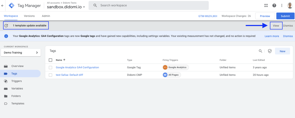 Configure Google Consent Mode with Didomi