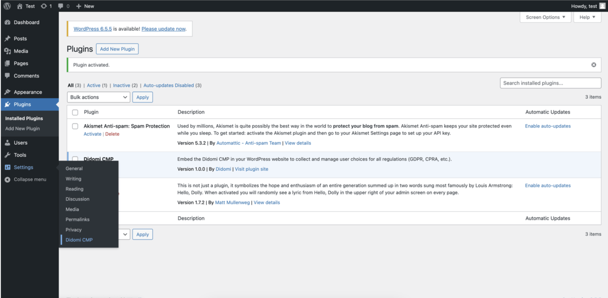 Set up Didomi CMP on WordPress