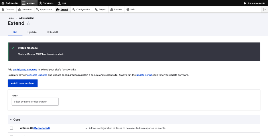 Set up Didomi CMP on Drupal